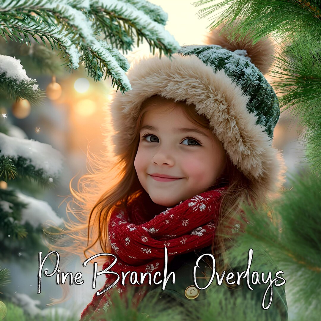 50 Pine Branch Overlays, Leaves and Branches Photoshop Overlays PNG - Etsy