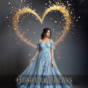 40 Valentine's Day Heart Bokeh Overlays: Romantic Photo Backdrops ...