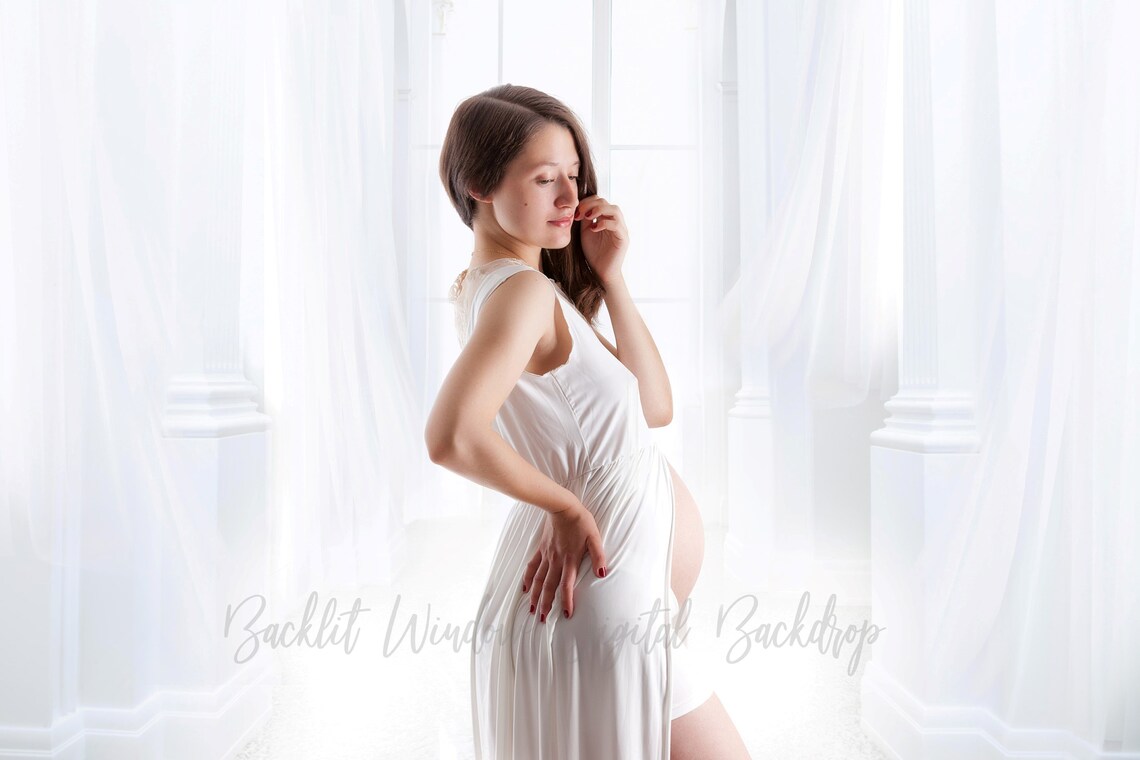 1 Backlit Window Digital Backdrop Maternity Photography - Etsy
