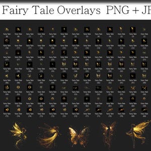75 Fairy Tale Overlays, Transparent Files Graphics for Fantasy Photos ...
