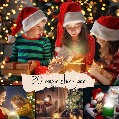 15 Magic Shine Book Overlays Photoshop Overlays Christmas - Etsy