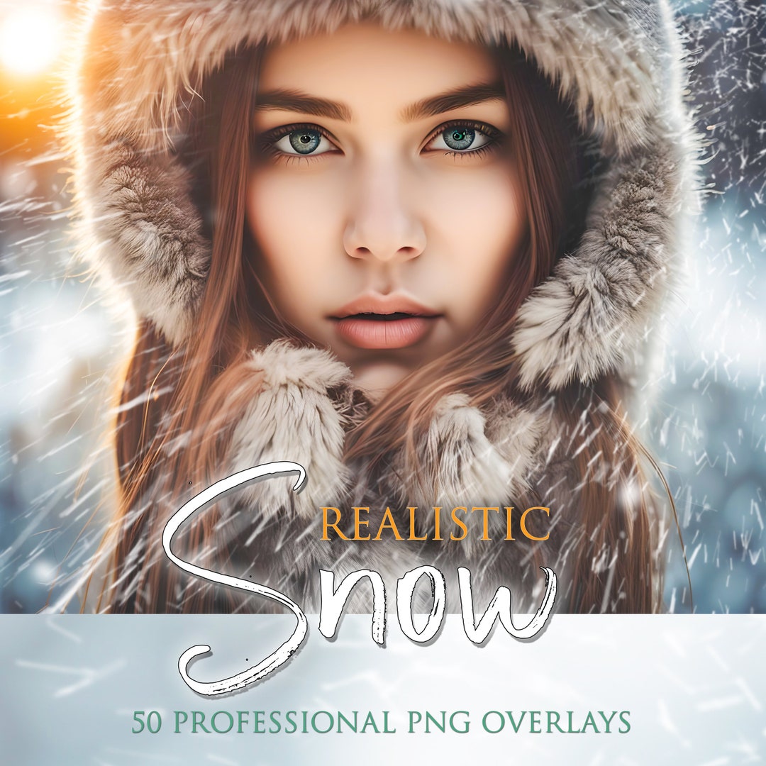 50 Snow Overlays, Realistic Light Snow Overlays, Falling Snow Overlays ...