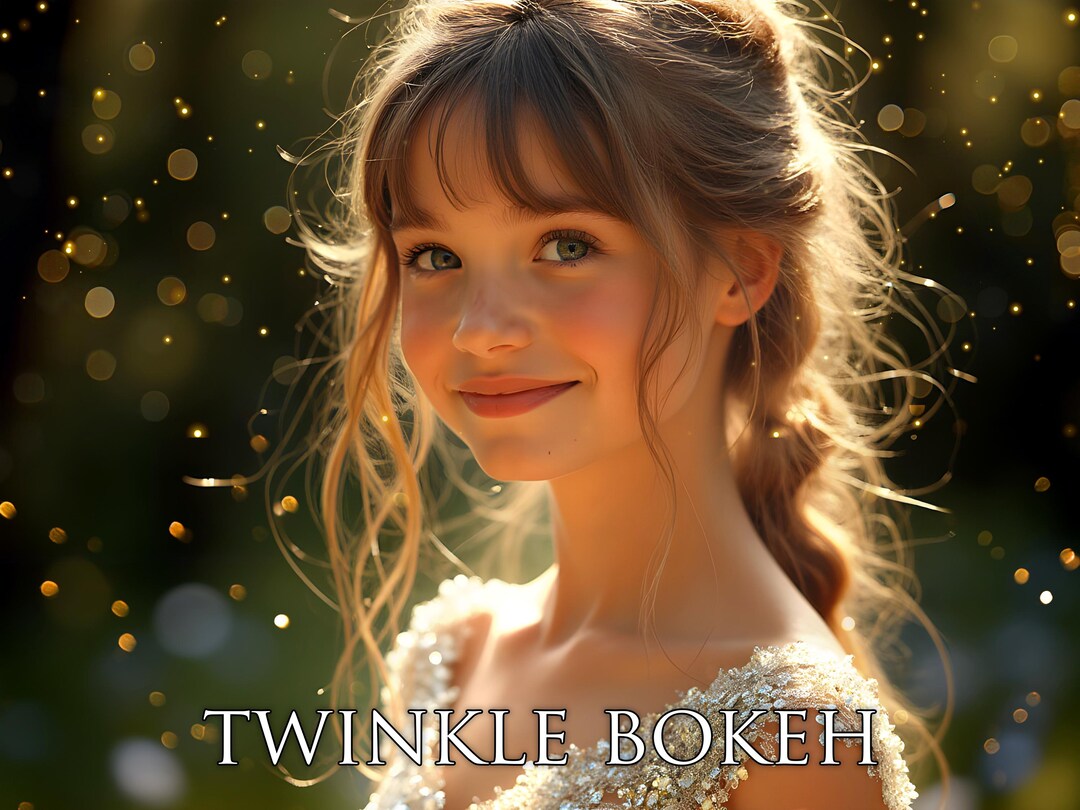 60 Twinkle Bokeh Overlays, Twinkle Lights Overlay, Gold Lights Overlay ...