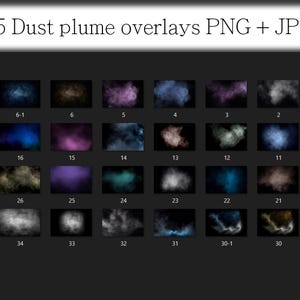 Dust Cloud Photo Overlays: 35 PNG + JPG Photoshop Effects - Etsy