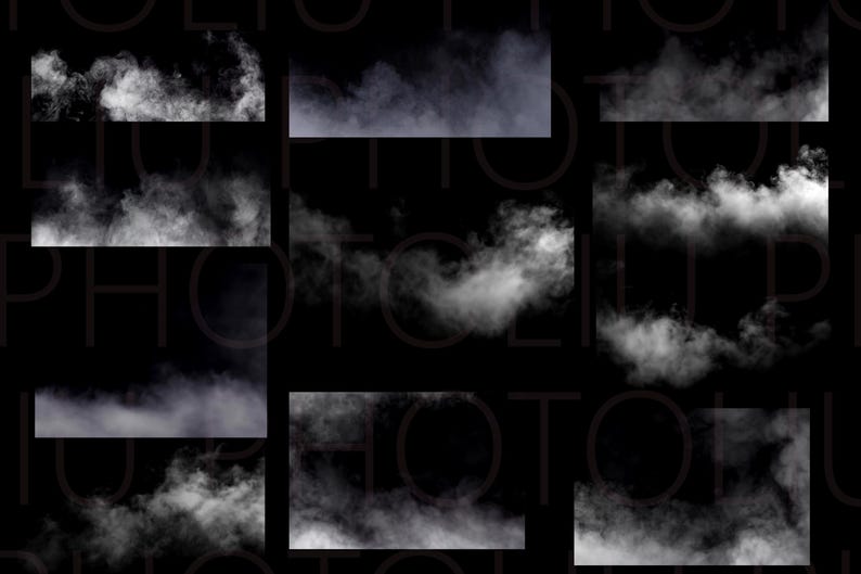 60 Fog and Mist Photo Overlays: Transparent PNG Clipart (digital ...