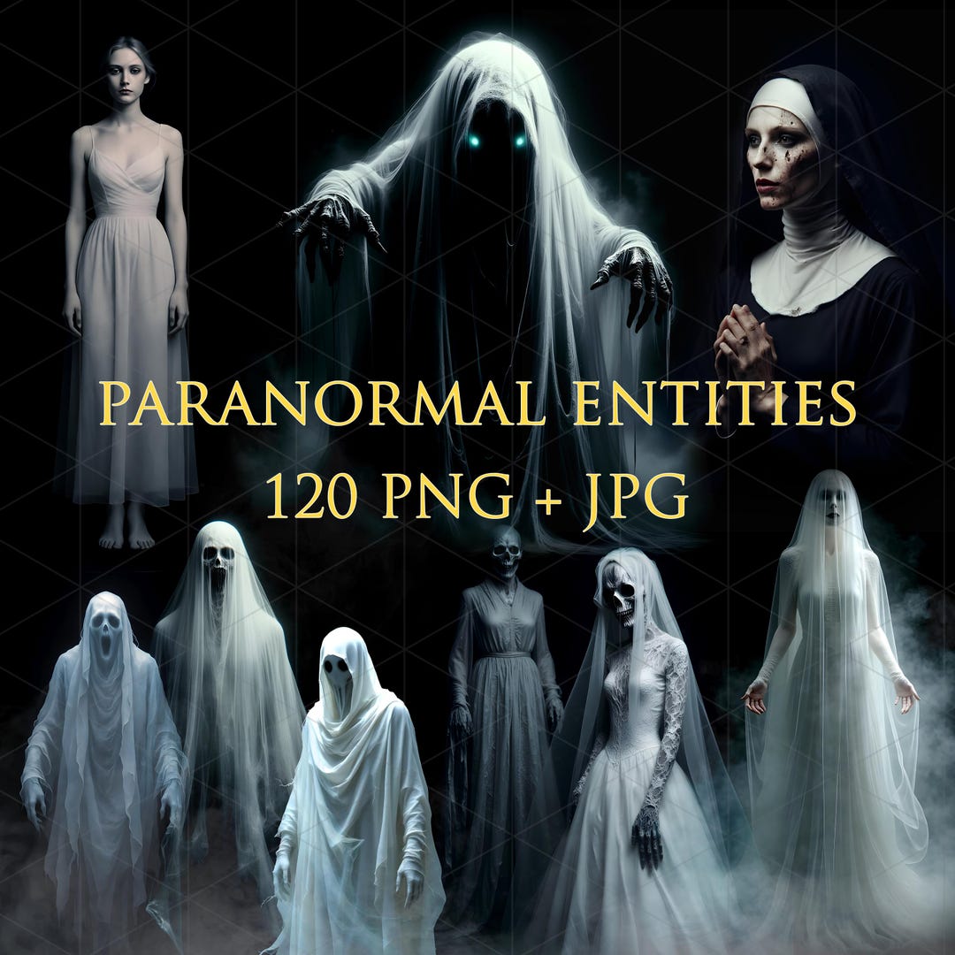 120 Paranormal Entities Overlays Clipart Collection, Fog Overlays, Fire ...