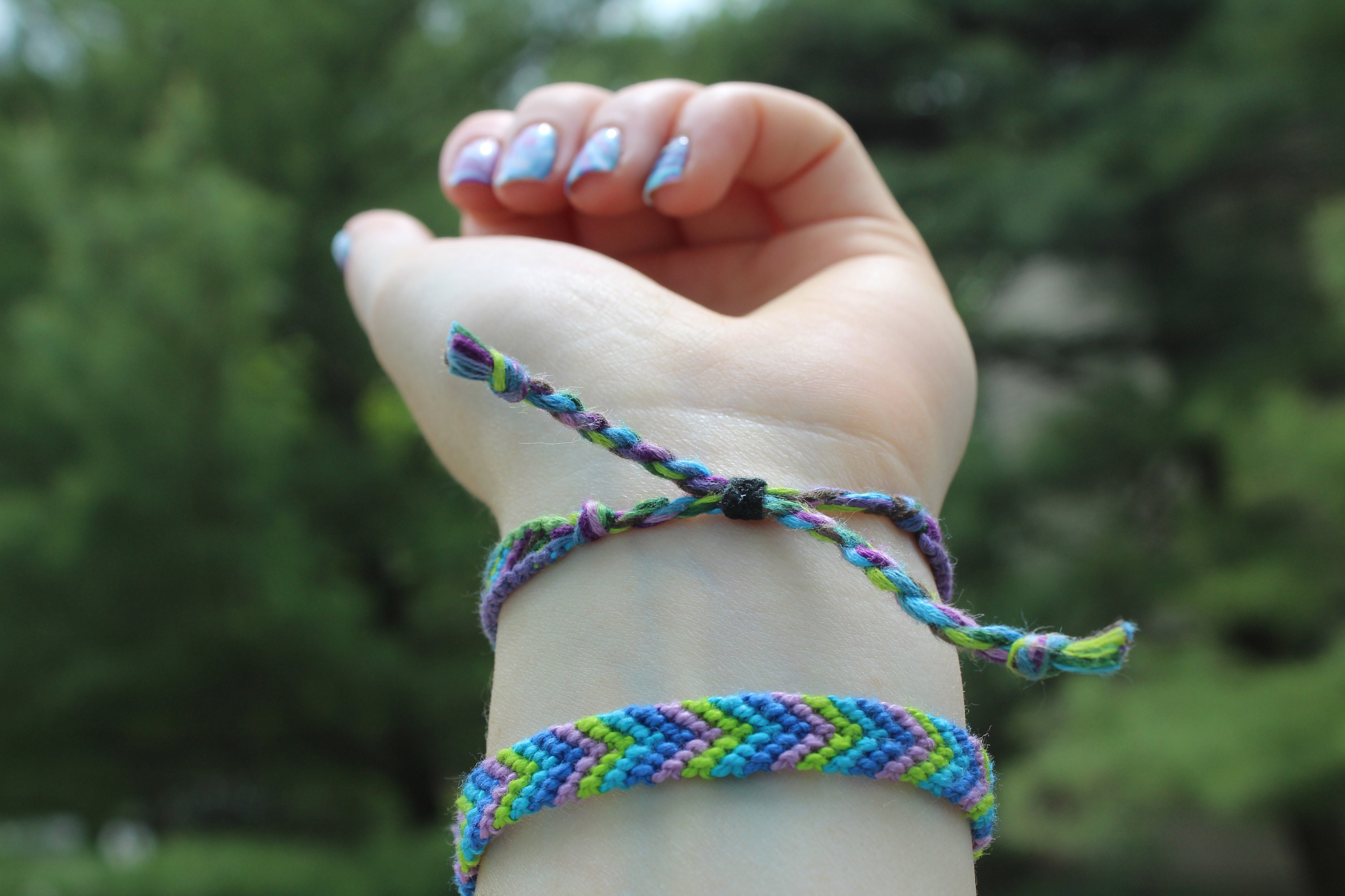 Friendship Bracelet Mountains Zig Zag Chevron Multicolor - Etsy