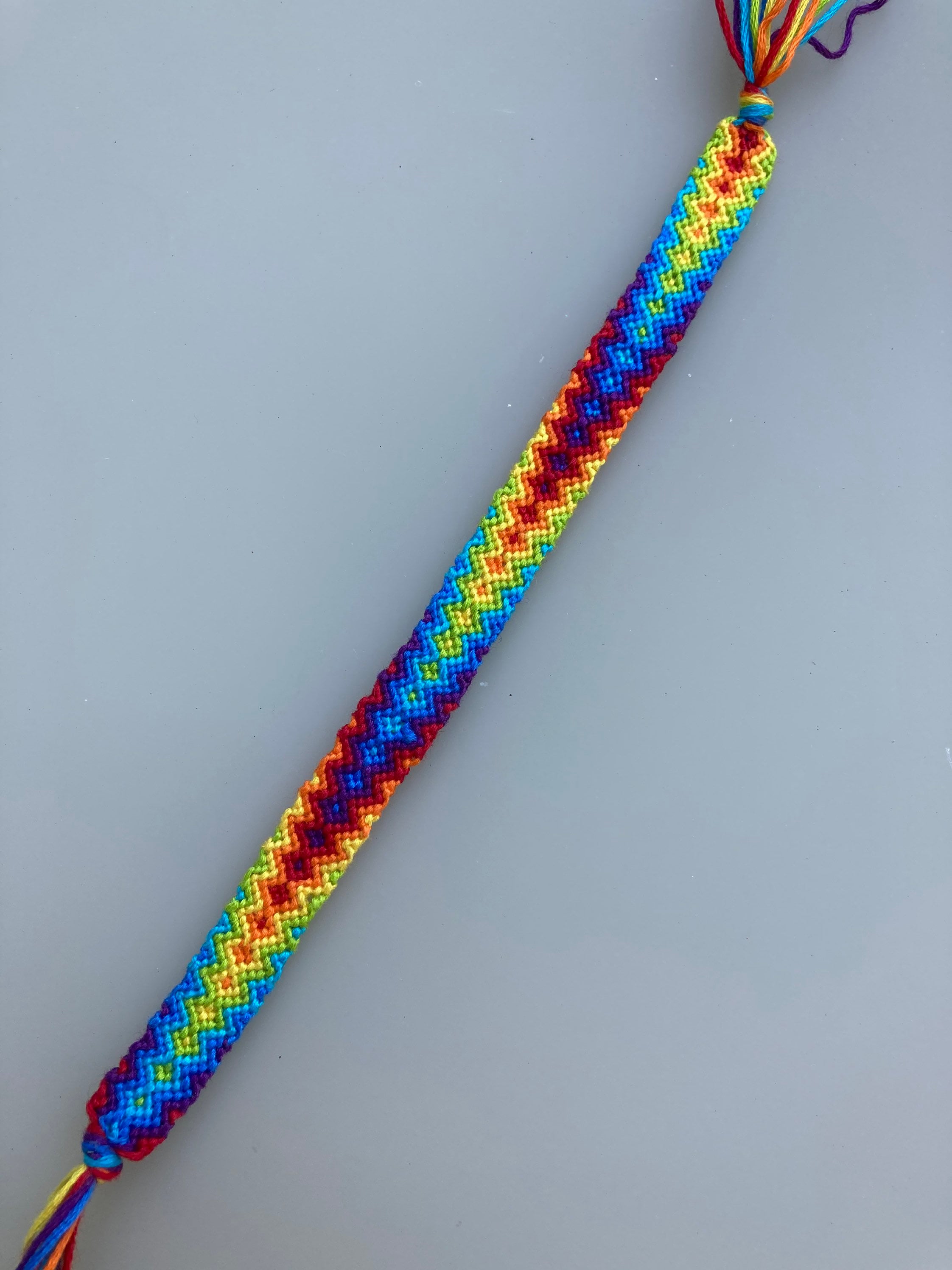 Friendship Bracelet Firework Chevron Multicolor String | Etsy