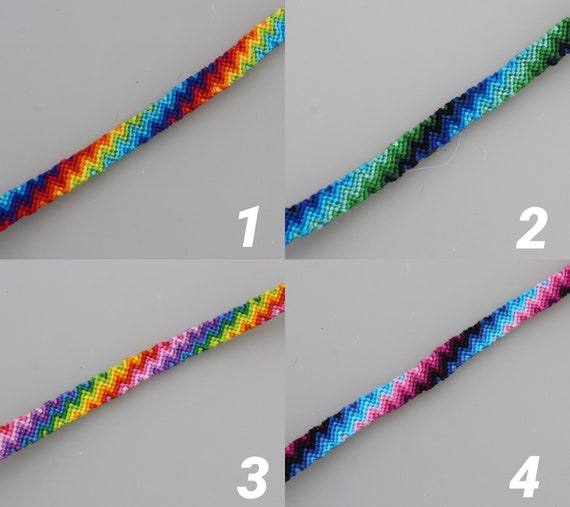 Friendship Bracelet Mountains Zig Zag Chevron Multicolor | Etsy