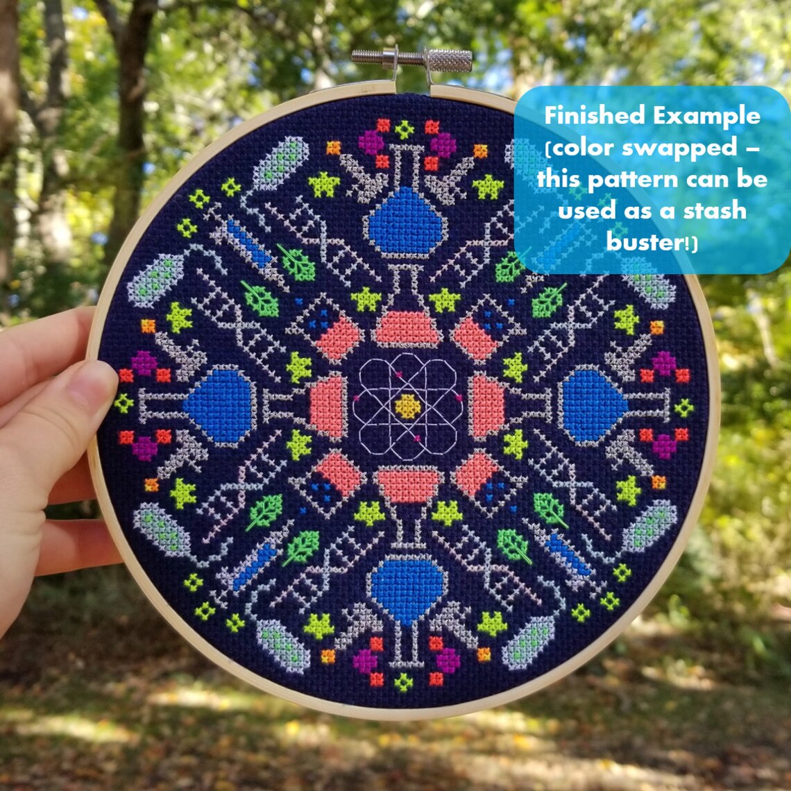 Science & Chemistry Mandala Cross Stitch Pattern - Etsy