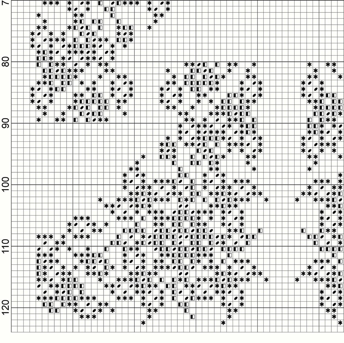 Berry Bramble Cross Stitch Border - Floral Border - Book Mark Pattern ...