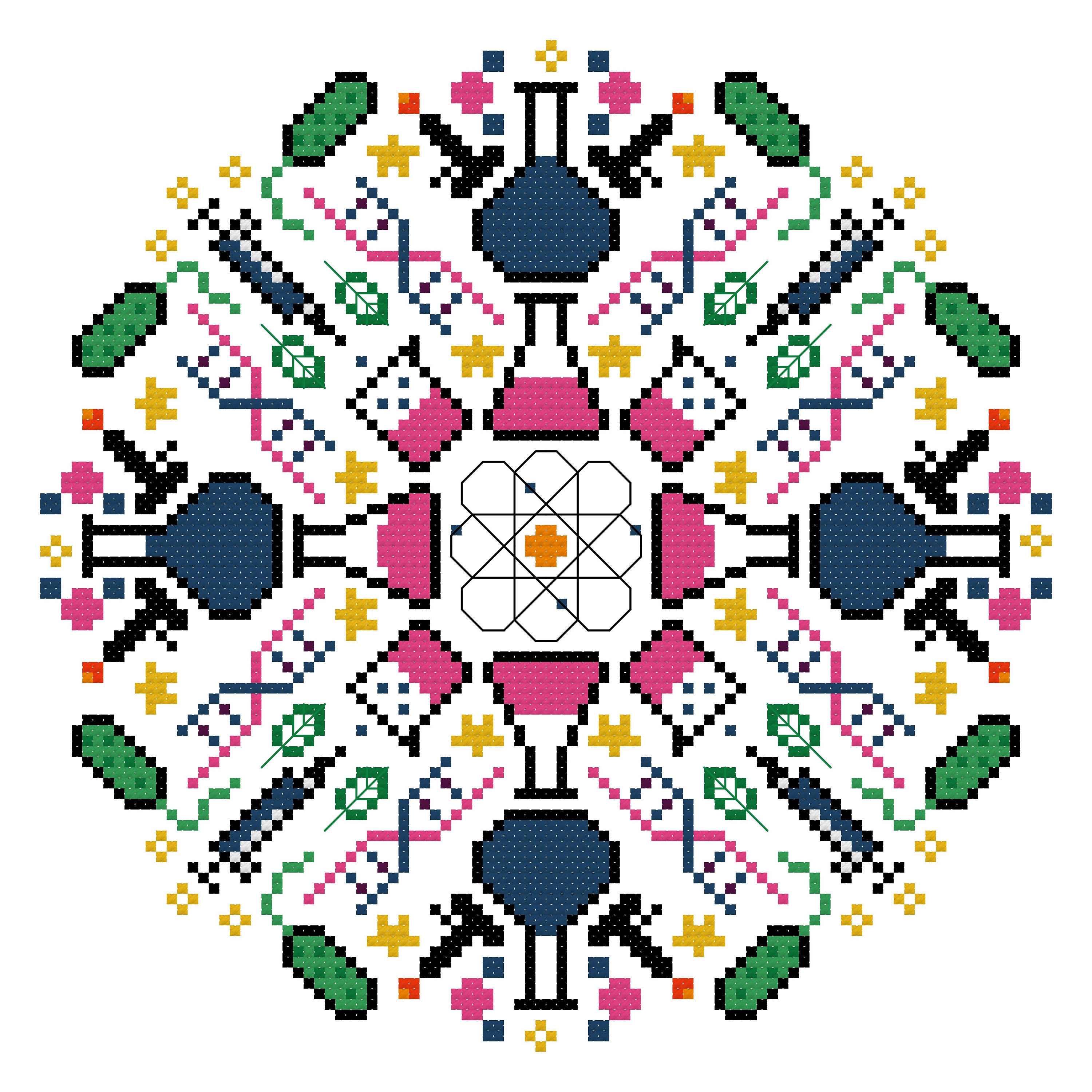 Science & Chemistry Mandala Cross Stitch Pattern - Etsy