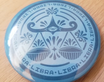 Libra Zodiac Enamel Pin - Etsy