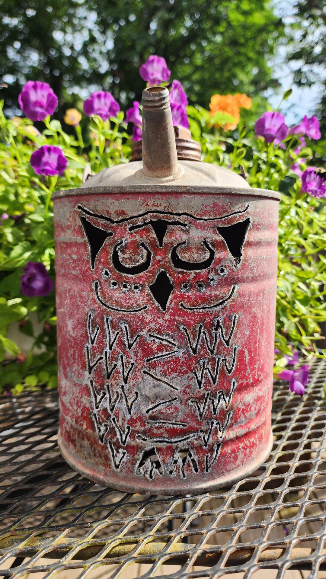 Vintage Owl Gas Can, Jack O Lantern, Luminary, Fall, Halloween - Etsy
