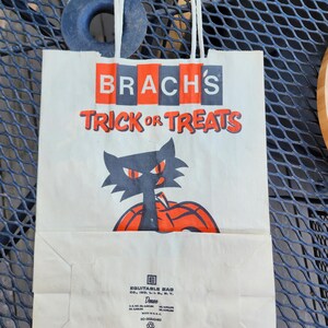 Vintage Halloween Brachs Candy Company Trick or Treat Bag - Etsy