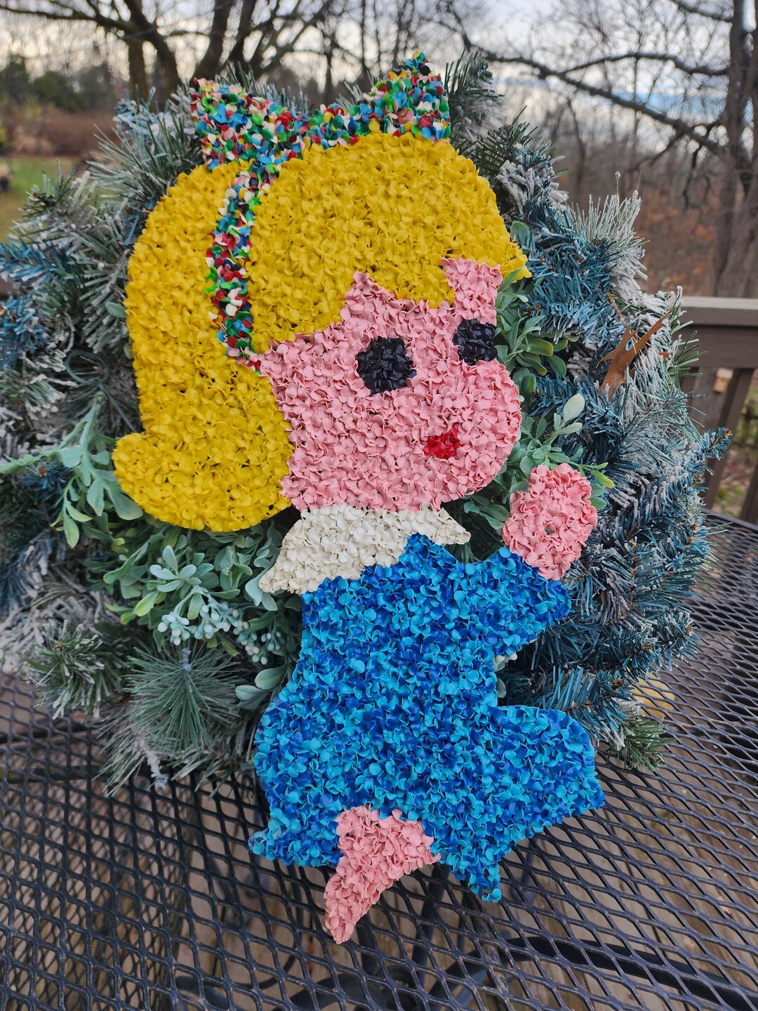 Vintage Christmas MCM Angel Popcorn Decoration, Hanging Decor - Etsy
