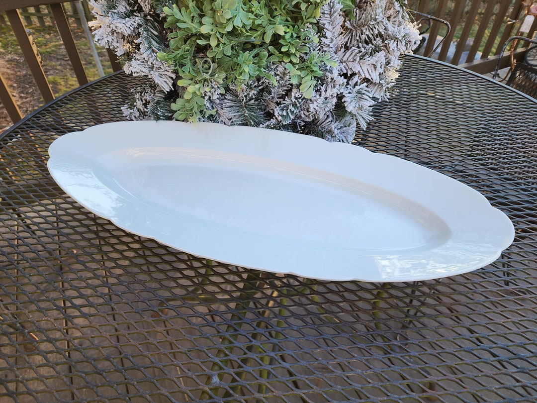 Antique Ironstone Serving Platter, Oblong, 27 Inches - Etsy