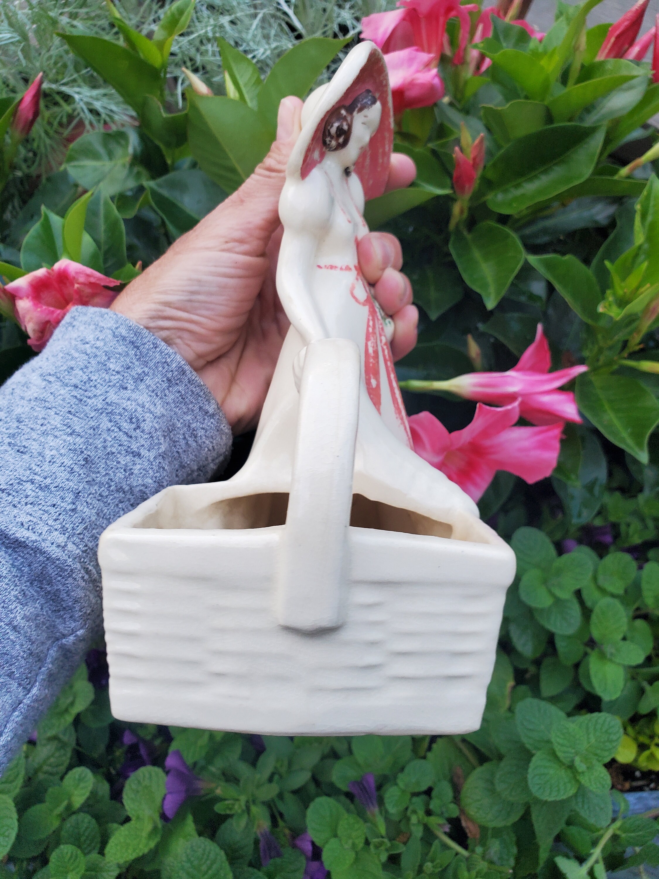 Vintage Lady Planter - Etsy