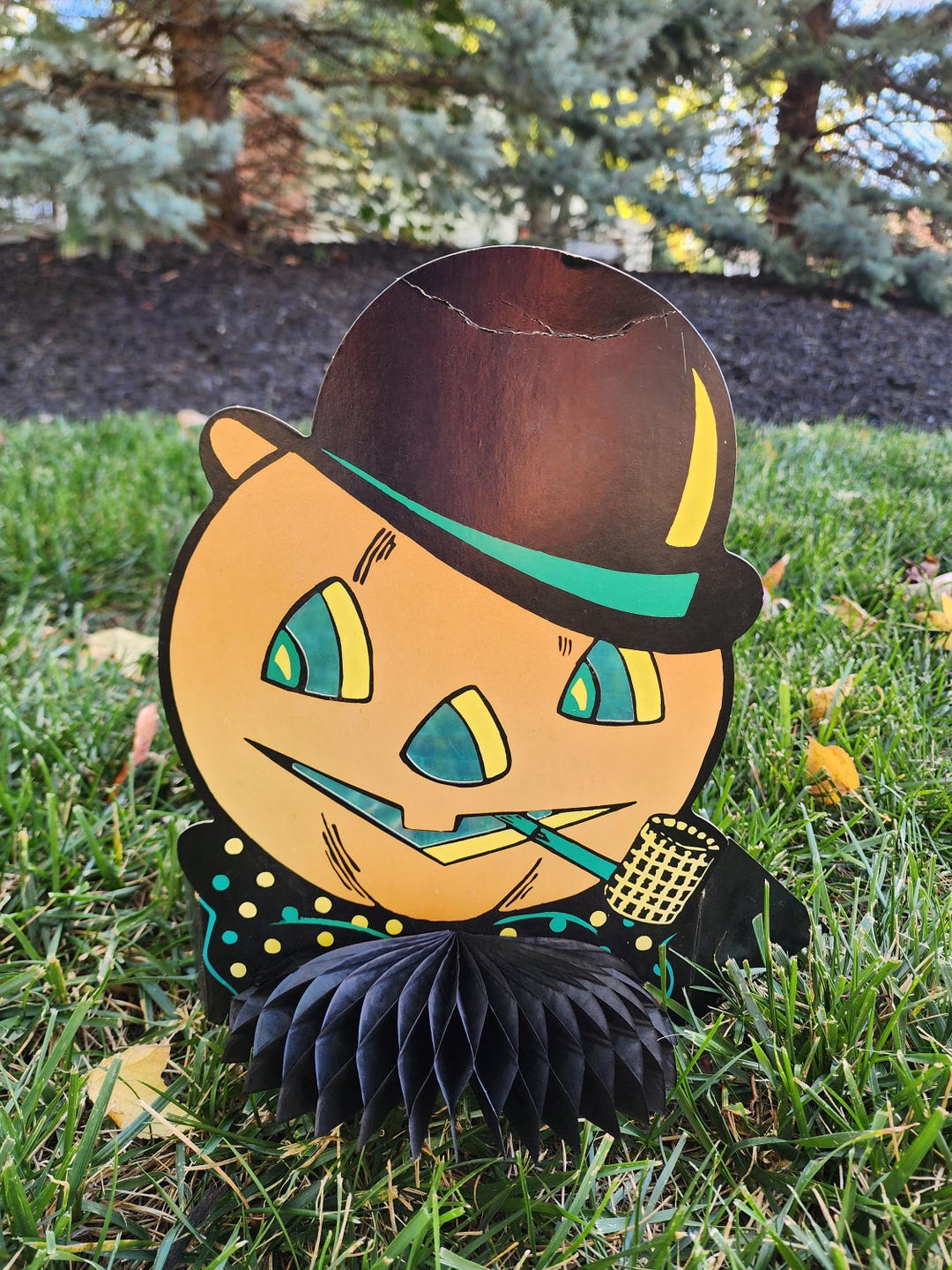 Vintage Halloween Beistle Company Jack-o-lantern Paper Lantern ...