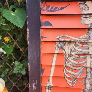 Repurposed Farmhouse Shutter Wall Hanging, Black Shutter, Halloween ...