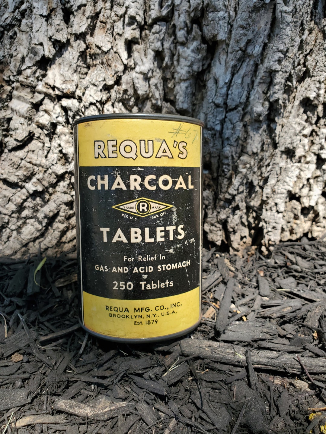 Vintage Requa's Charcoal Tablets Tin - Etsy