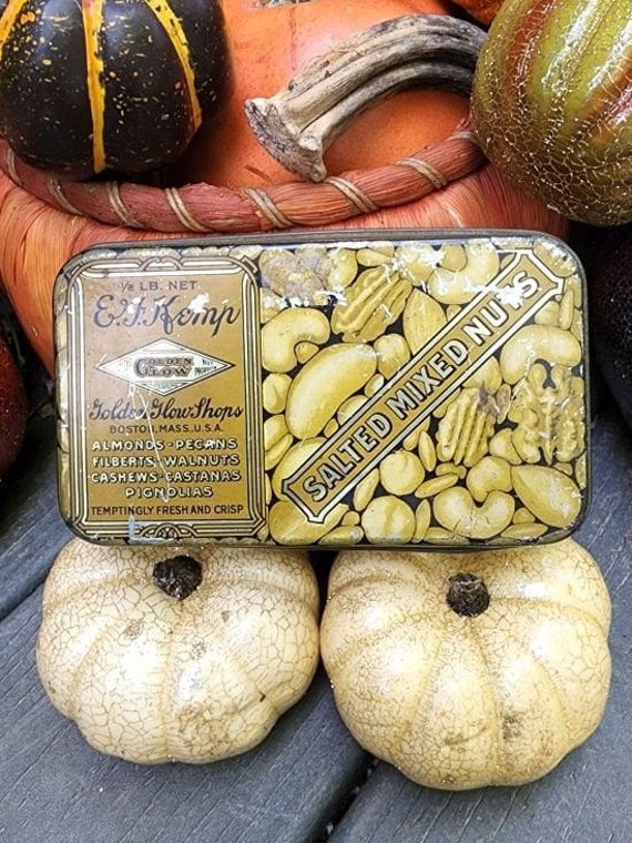 Vintage E.F. Kemp Salted Mixed Nuts Tin - Etsy