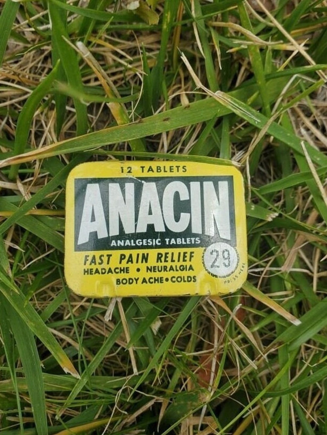 Vintage Anacin Tablet Tin - Etsy