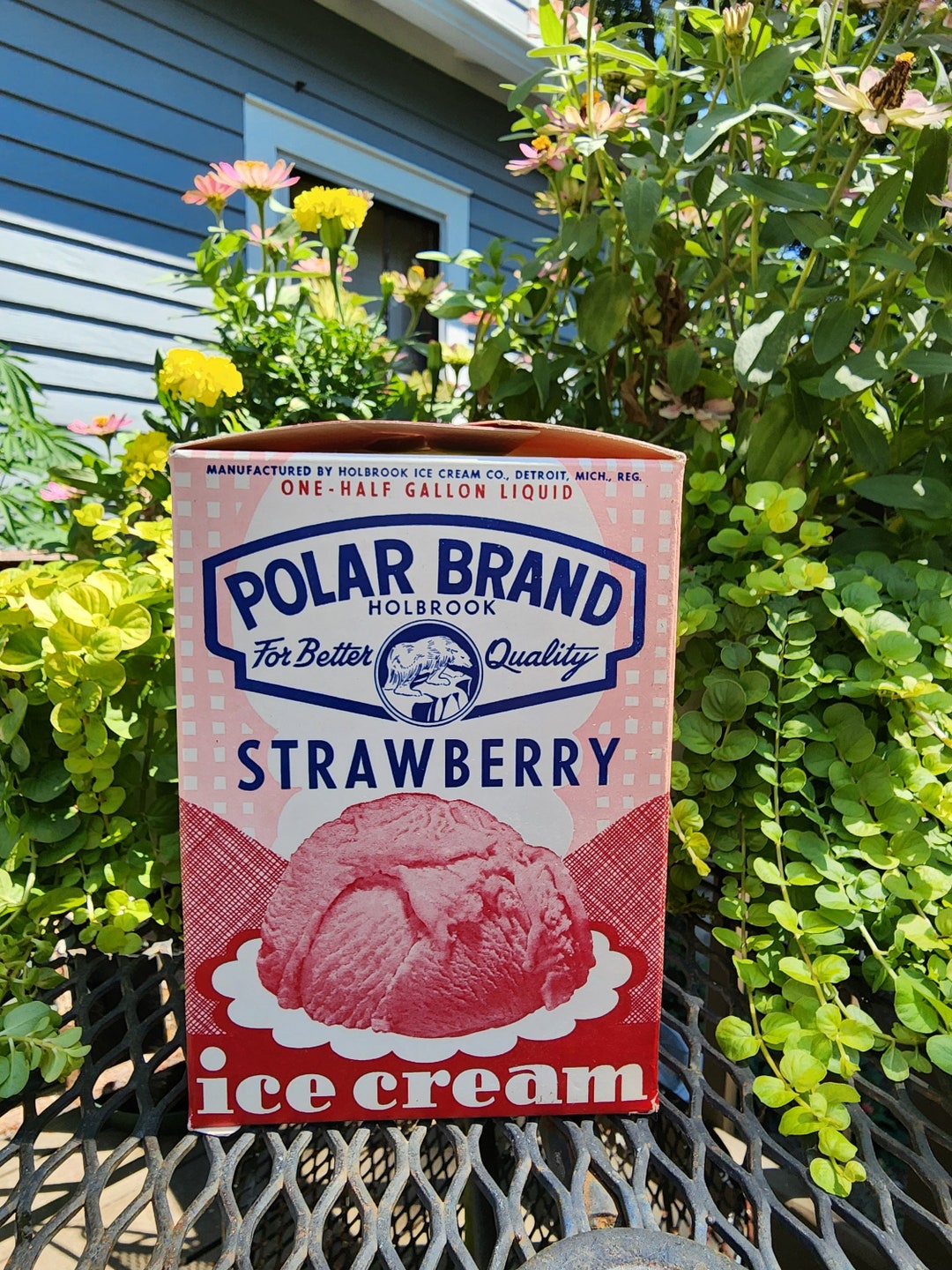 Vintage Polar Brand Ice Cream Box Container, Strawberry - Etsy
