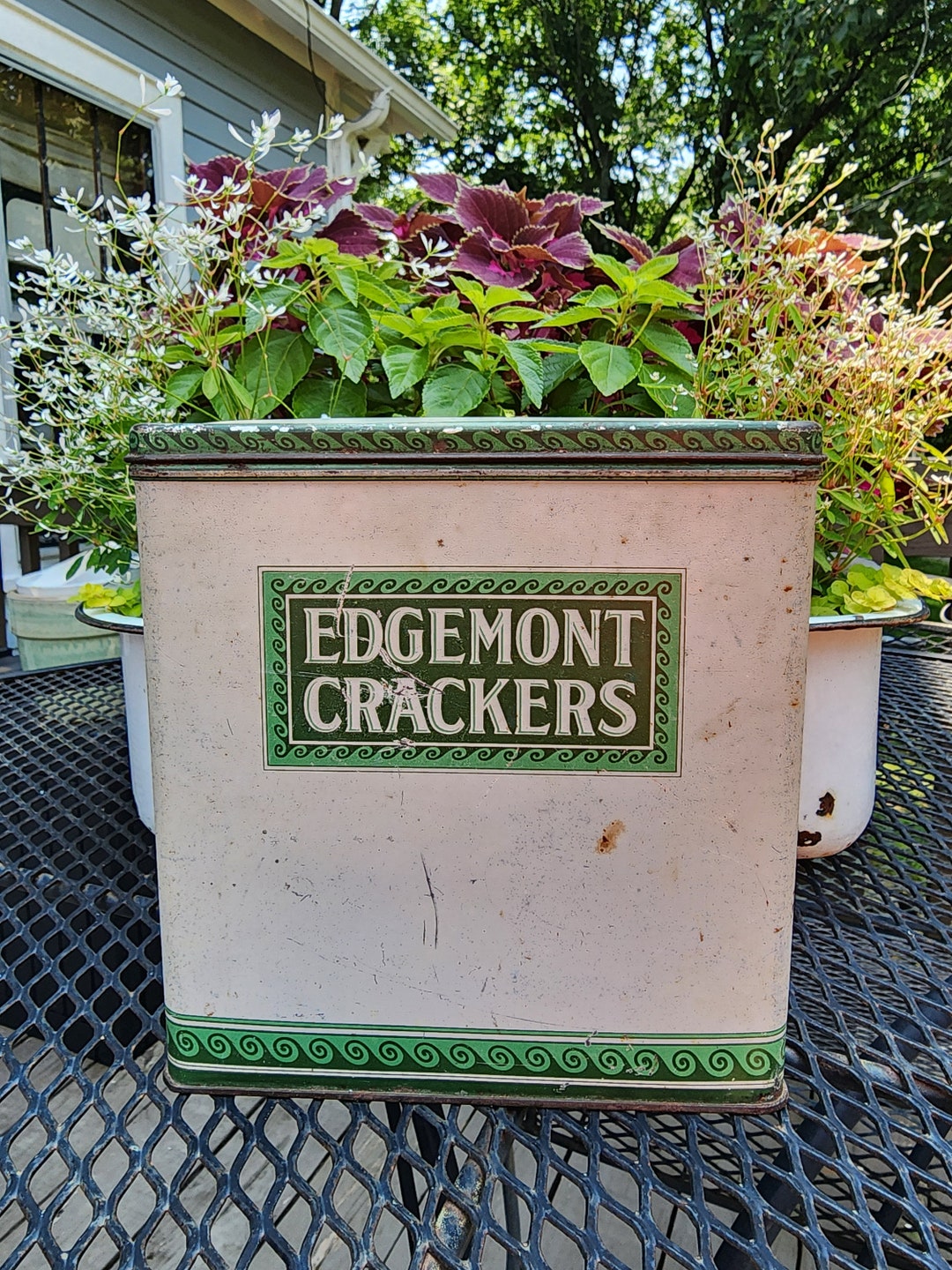 Vintage Edgemont Cracker Tin, the Green&green Co., Dayton Ohio - Etsy