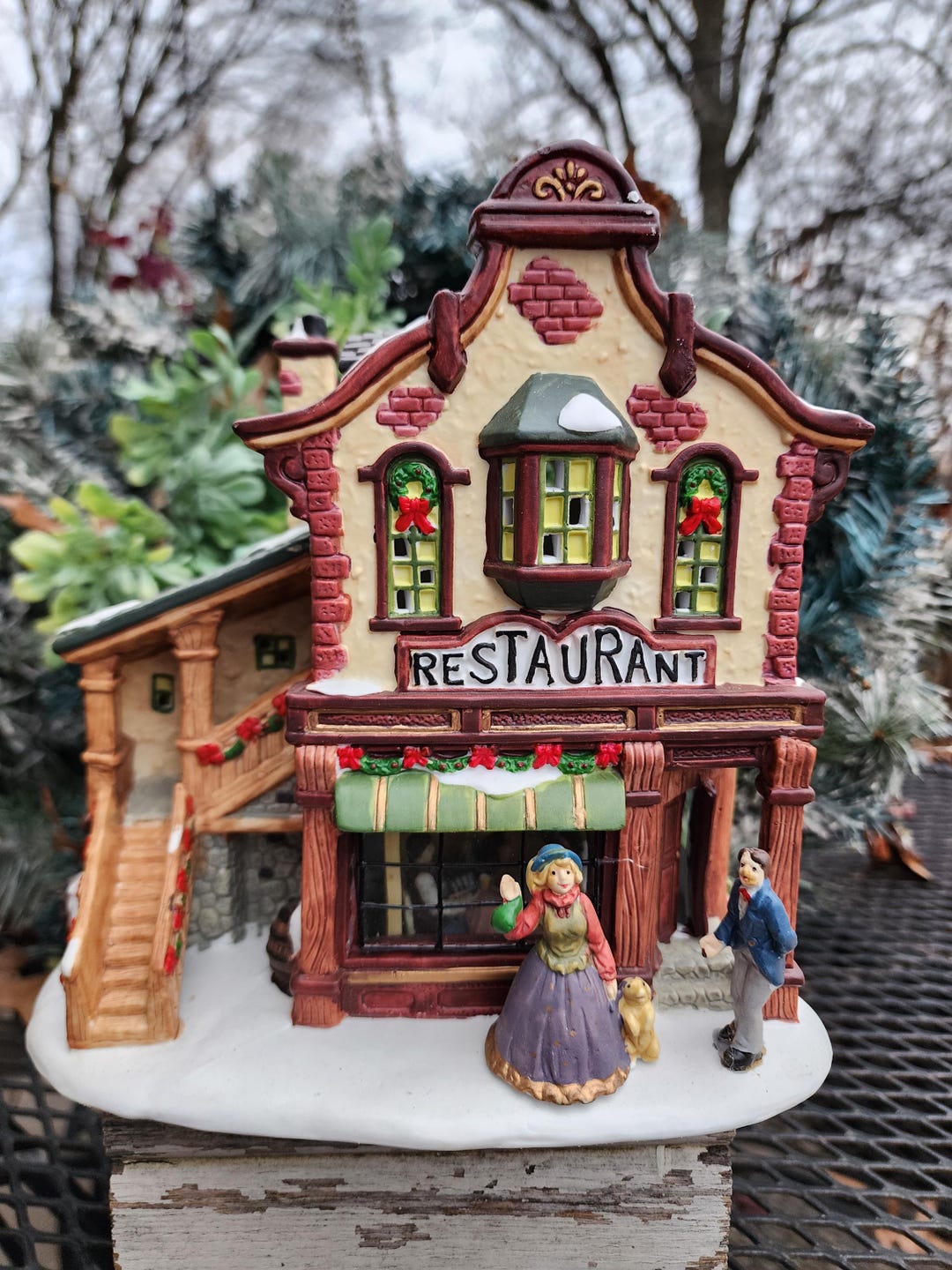 Vintage Christmas Ceramic Enchanted Forest Christmas Village Collection ...