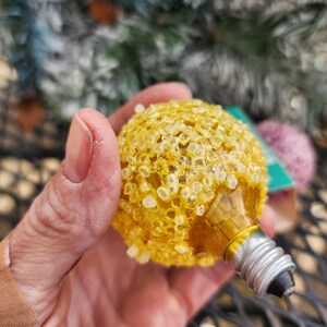 Vintage Christmas Lighted Ice Bulbs,set of 2, Red and Yellow - Etsy
