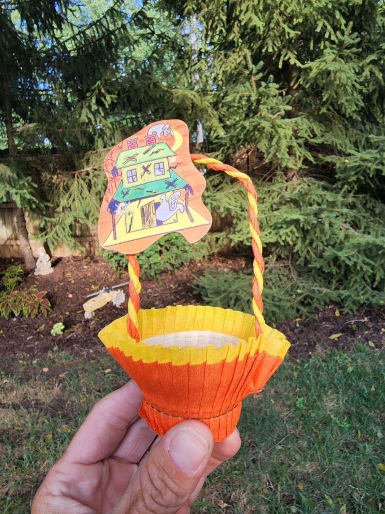 Pair of Vintage Paper Nut Cups Candy Container Haunted House - Etsy