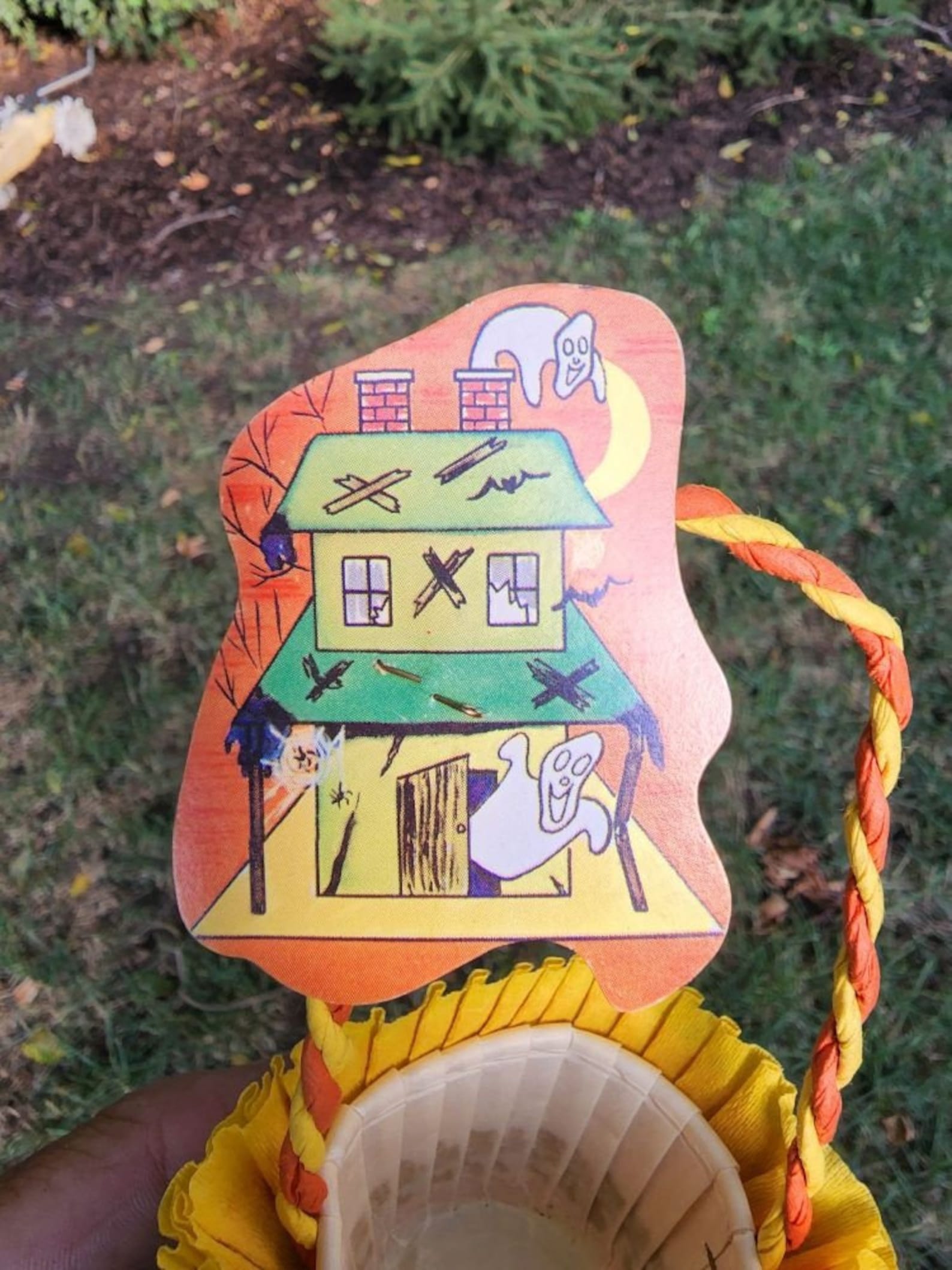 Pair of Vintage Paper Nut Cups Candy Container Haunted House - Etsy