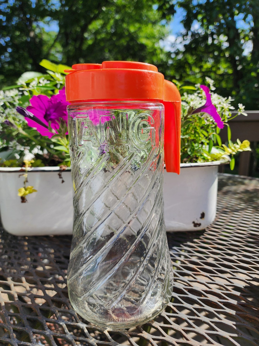 Vintage Tang Pitcher, Orange/ Juice - Etsy