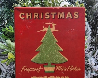 Vintage Box of Christmas Snow With Mica Flakes - Etsy