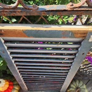 Repurposed Farmhouse Shutter Wall Hanging, Black Shutter, Halloween ...