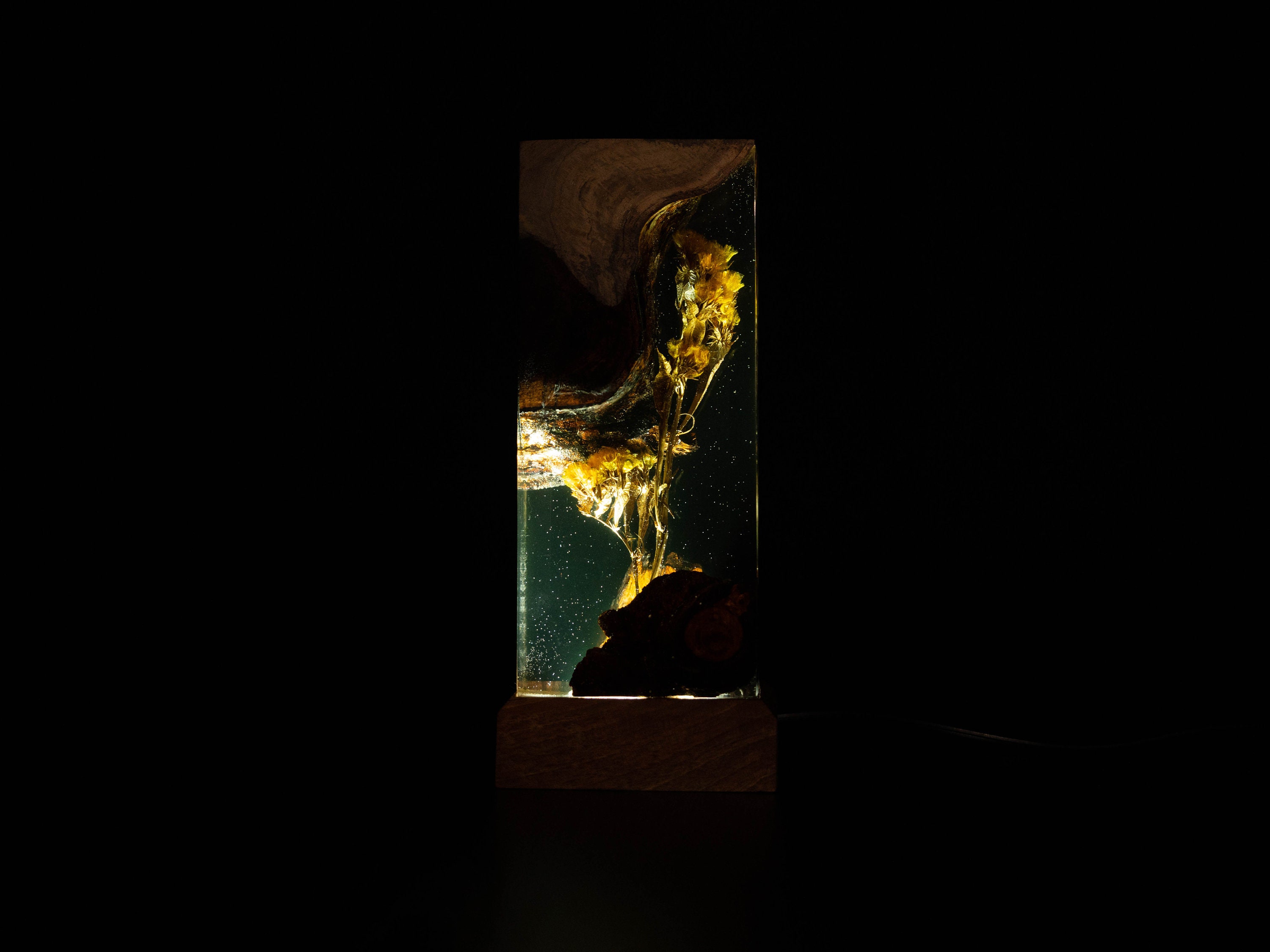 Epoxy Light Resin Light Night Light Unique Light Desk - Etsy