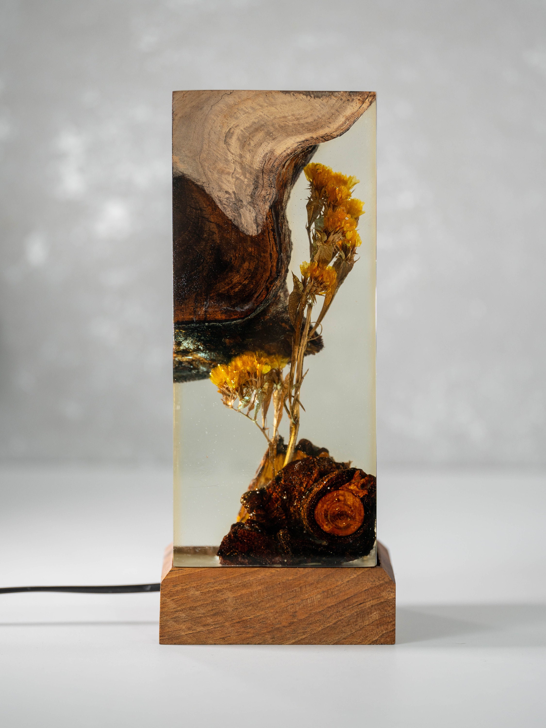 Epoxy Light Resin Light Night Light Unique Light Desk - Etsy