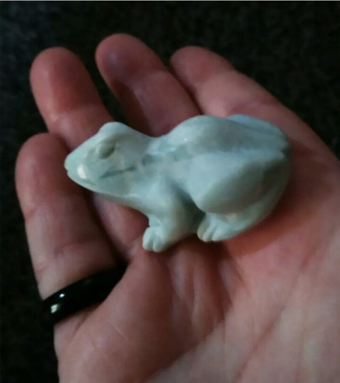 Hand Carved and Polished Green Jade Frog Toad Crystal Healing - Etsy