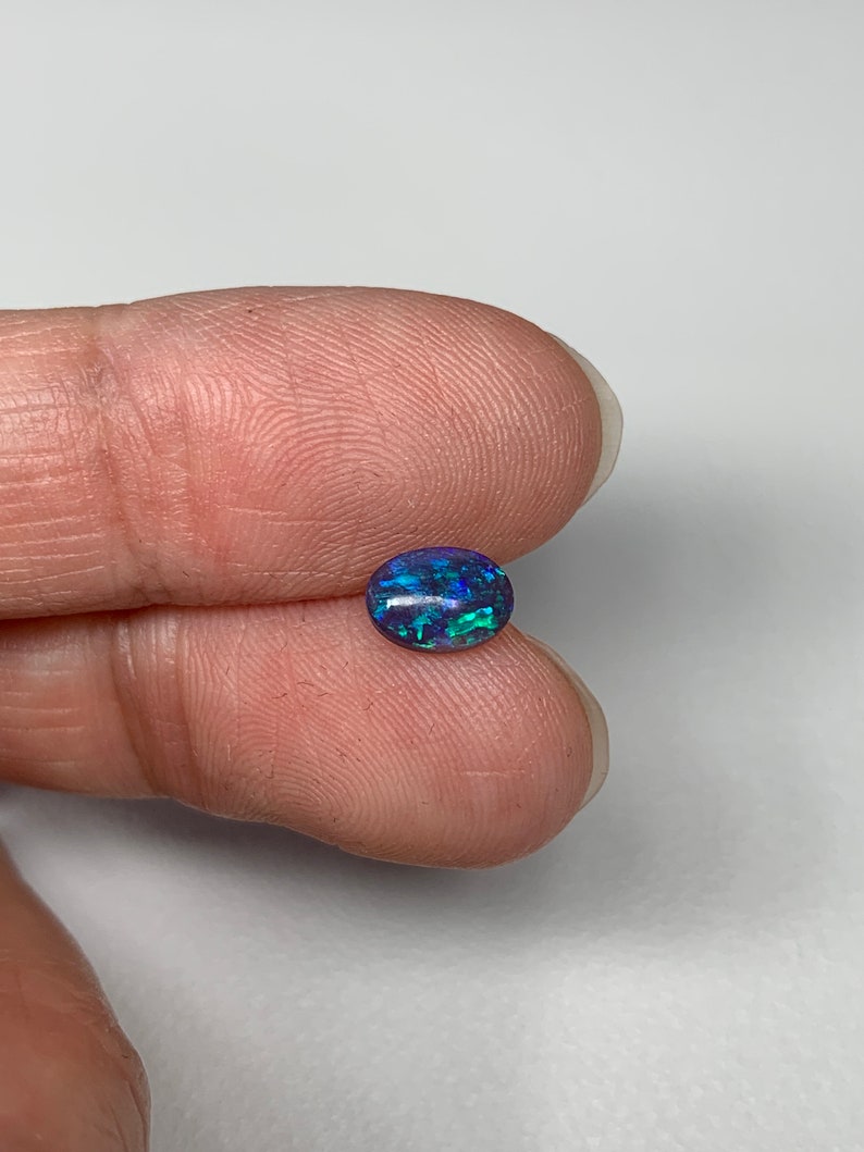 Peacock Pointer. Lightning Ridge Black Opal. 0.62 Ct - Etsy Australia