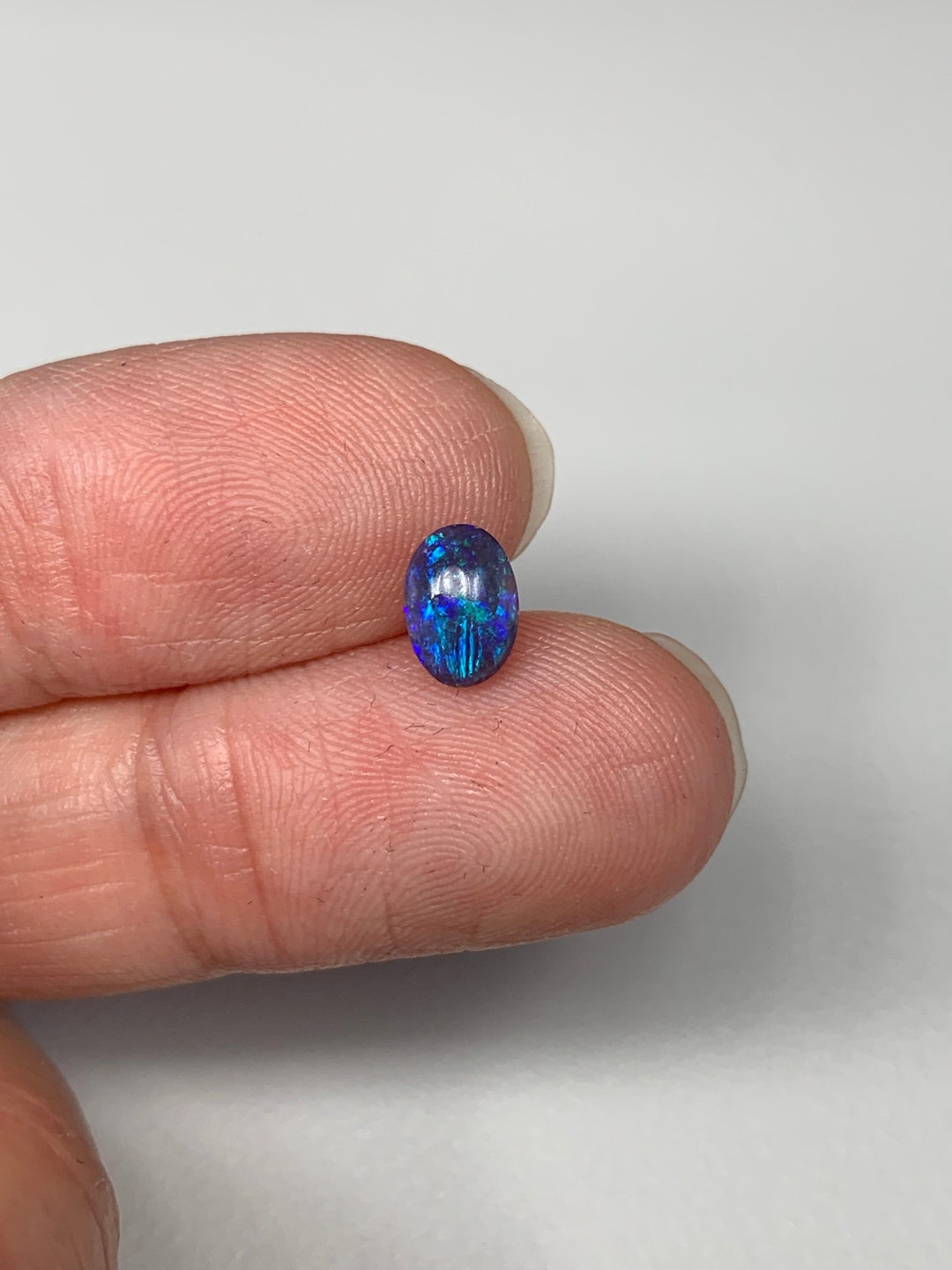 Peacock Pointer. Lightning Ridge Black Opal. 0.62 Ct - Etsy Australia