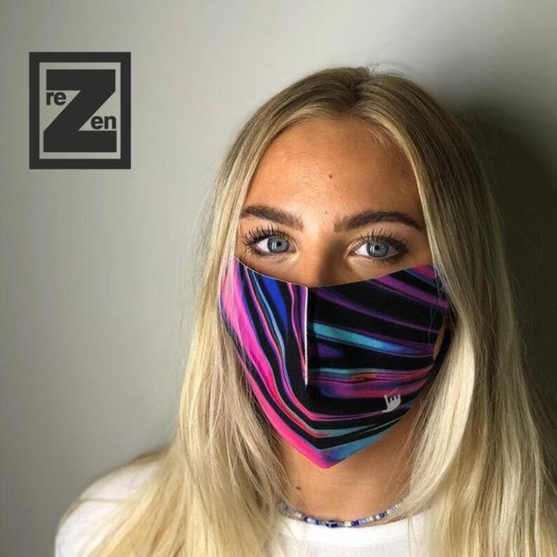 Aurora Face Mask Washable & Reusable Vibrant Mask | Etsy