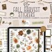 Thanksgiving Digital Stickers Goodnotes Floral Sticker Book Autumn ...