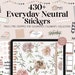 Everyday Digital Stickers Goodnotes Neutral Functional - Etsy