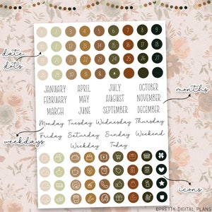 Thanksgiving Digital Stickers Goodnotes Floral Sticker Book Autumn ...