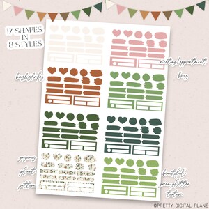 Plant Lover Digital Stickers Goodnotes Botanical Functional Sticker ...