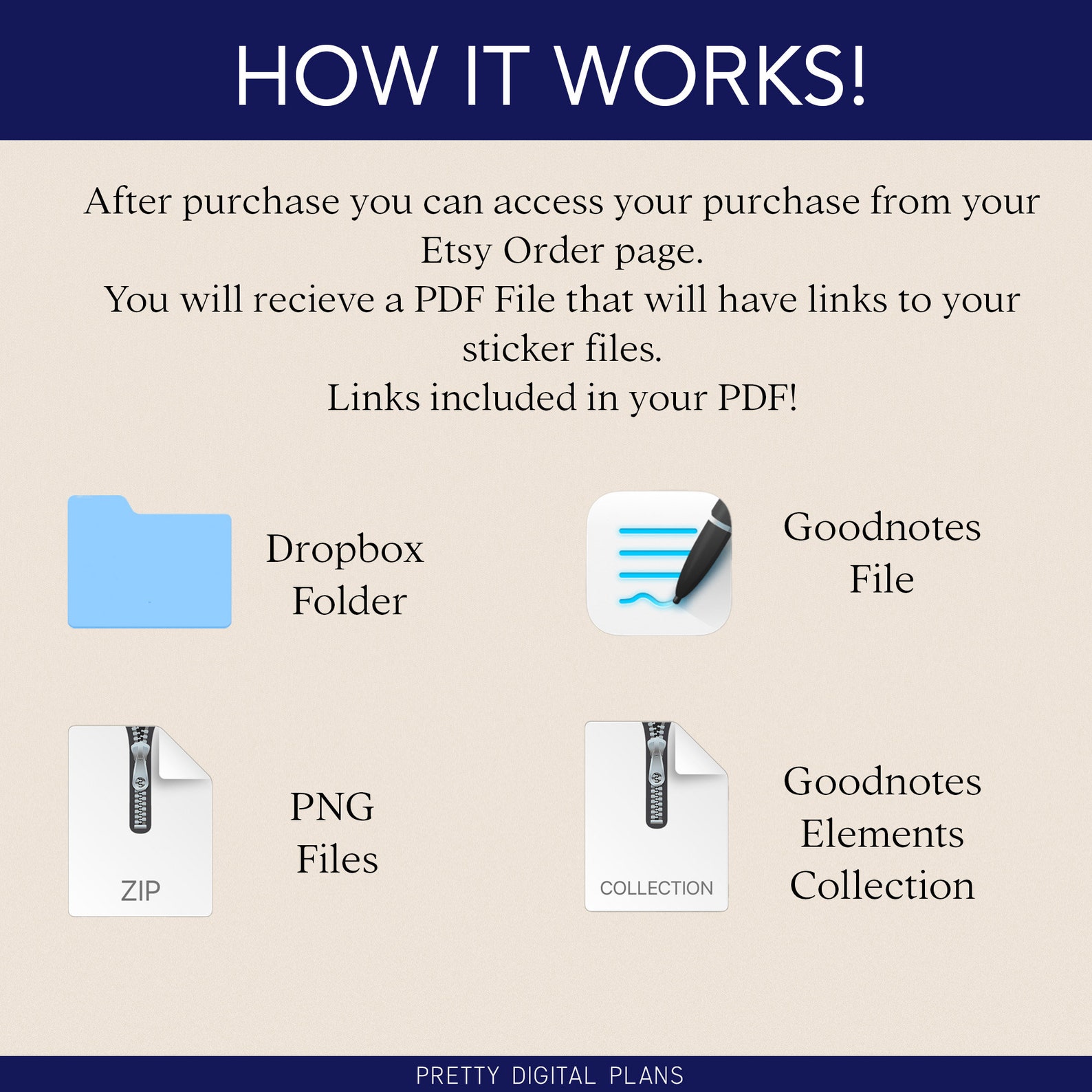Month Digital Stickers Goodnotes Pre Cropped & Elements Collection ...