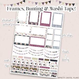 Fresh Start Digital Stickers Goodnotes Floral Sticker Book Glitter ...