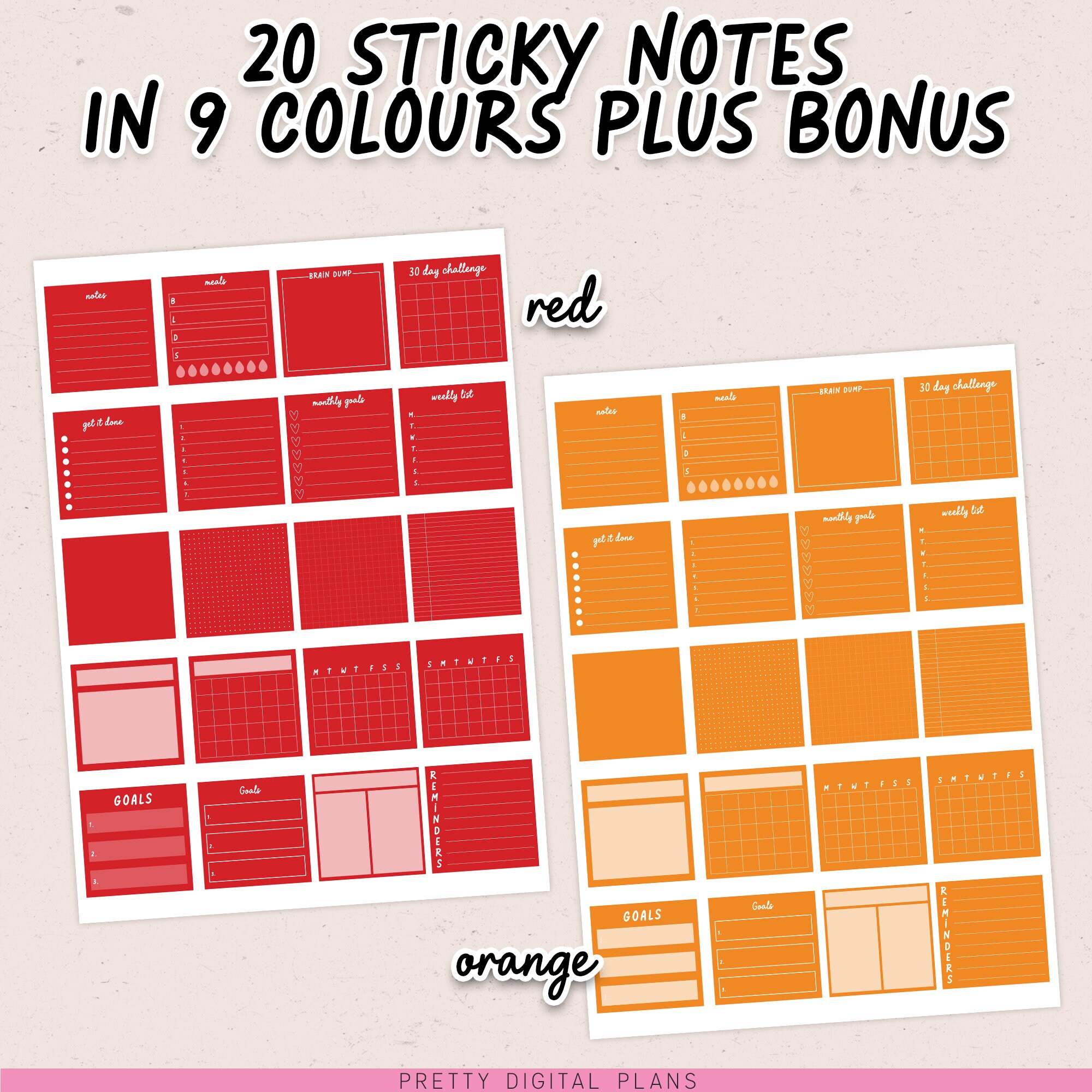 Pride Sticky Notes Rainbow Digital Stickers Goodnotes Precropped to Do ...