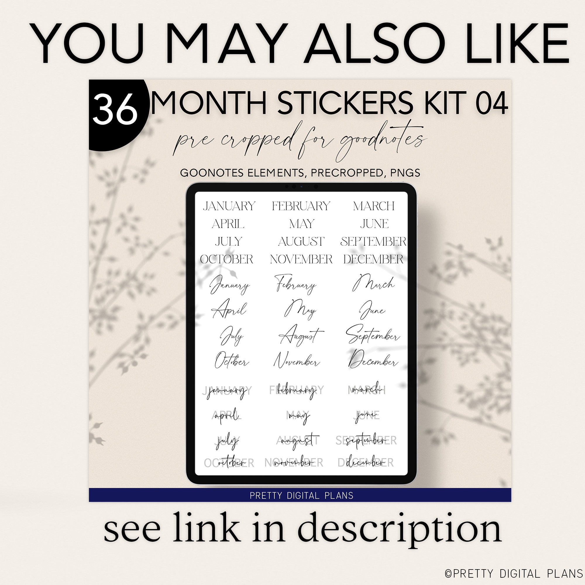 Days of the Week Digital Stickers for Goodnotes Digital Planner ...